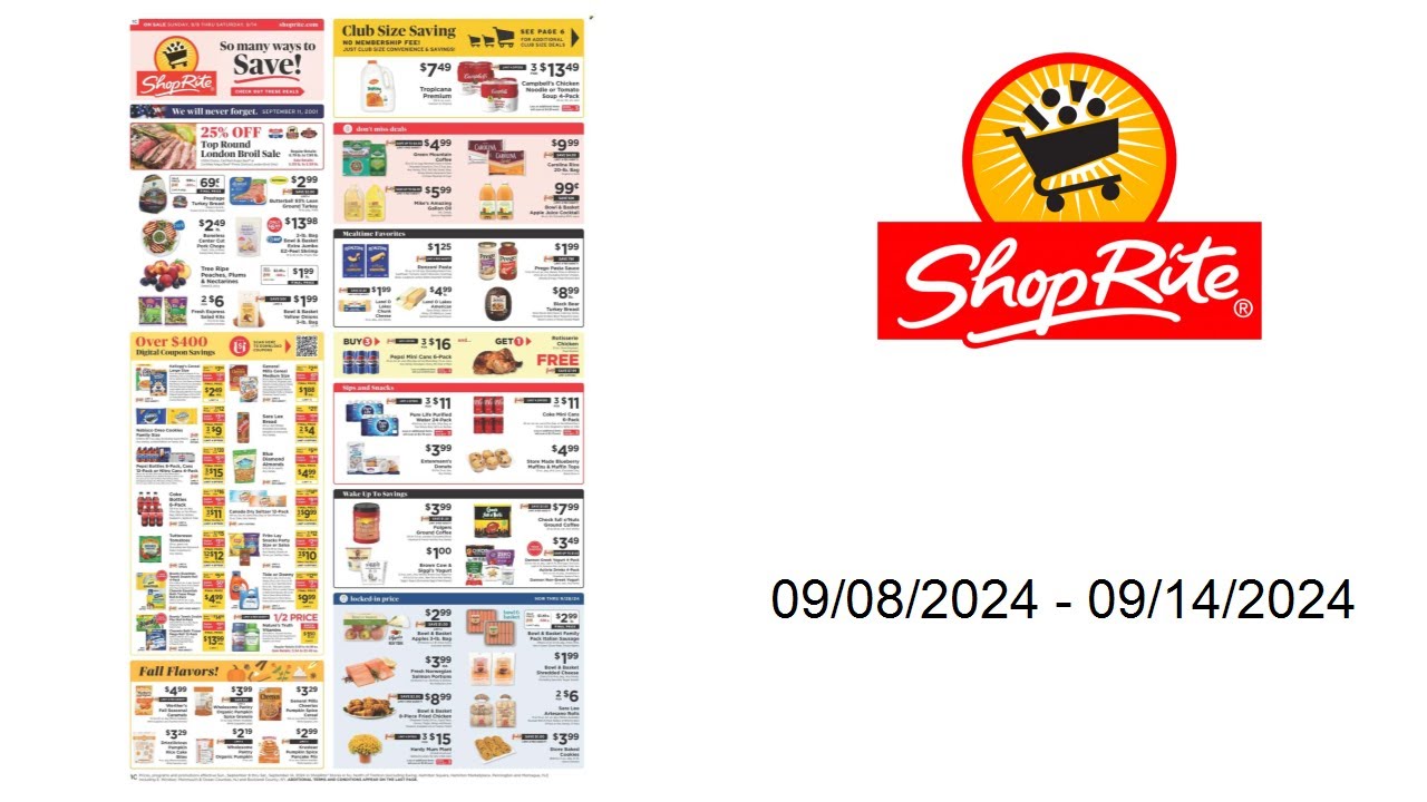 ShopRite Weekly Ad (US) - 09/08/2024 - 09/14/2024