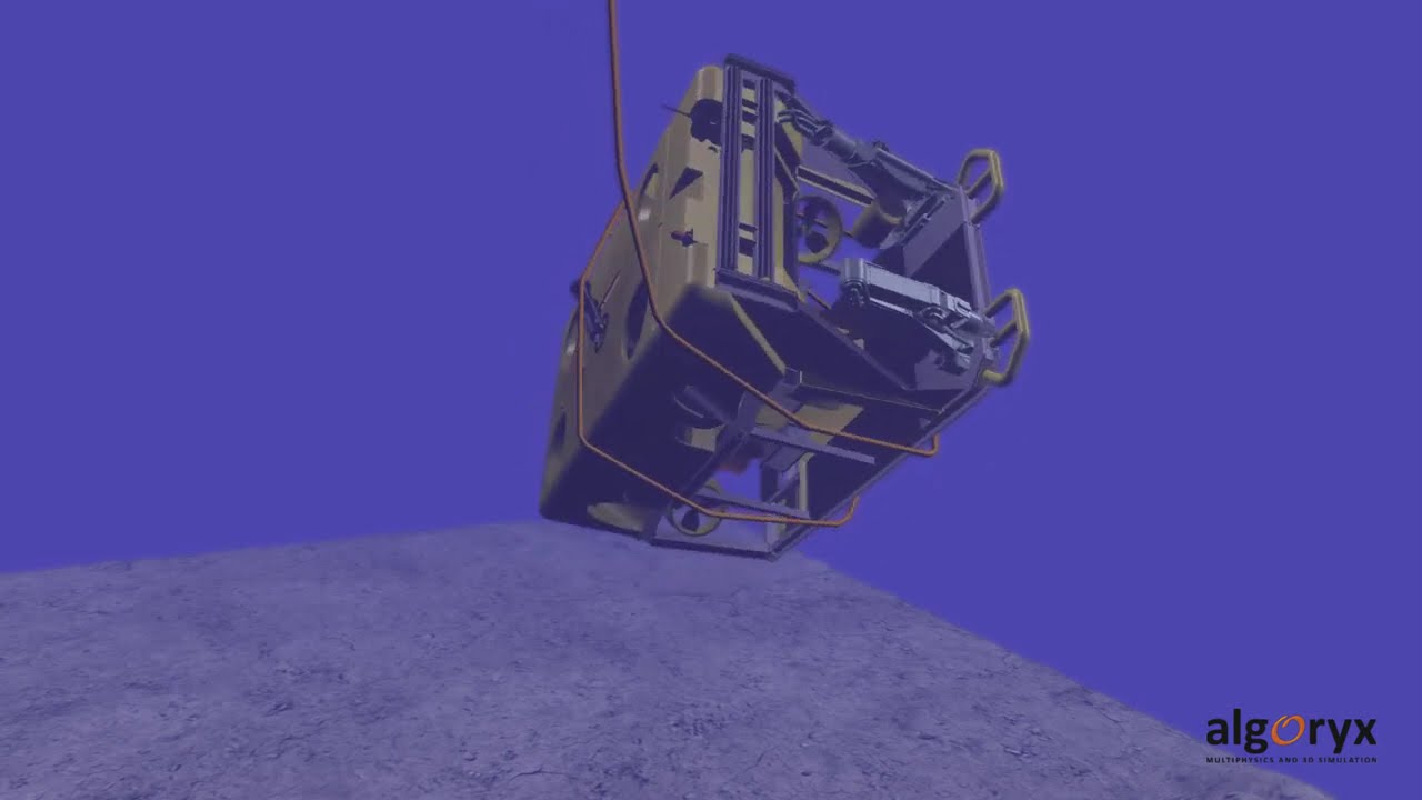 Wire simulation for ROV simulators