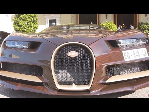 Brown Carbon Bugatti Chiron with Gold Details Shows Plush Spec in ...