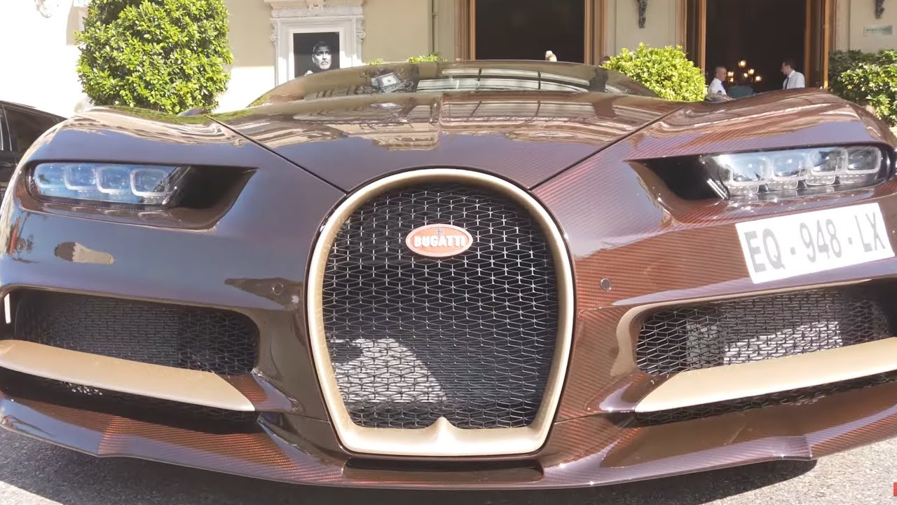 Brown Carbon Bugatti Chiron with Gold Details Shows Plush Spec in ...