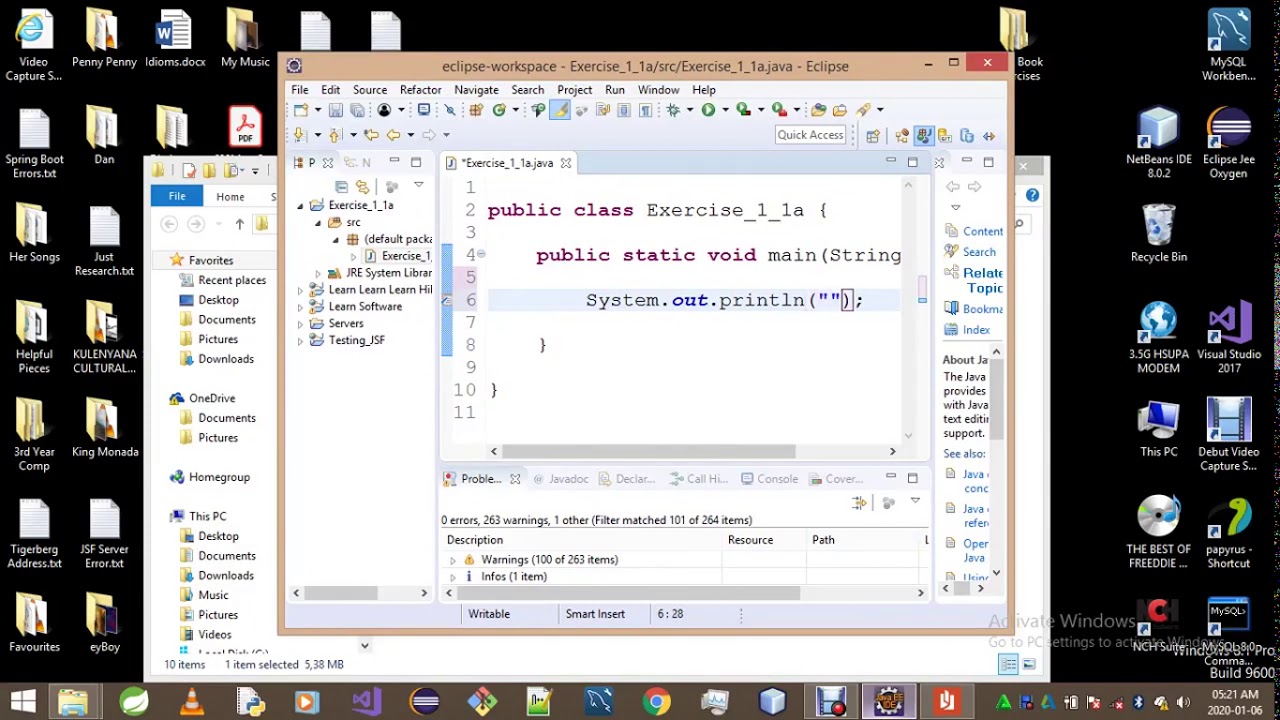 Introduction To Java Programming  Exercise 1 1a