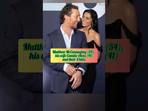 Meet Matthew McConaughey's family,💓 his wife and three children