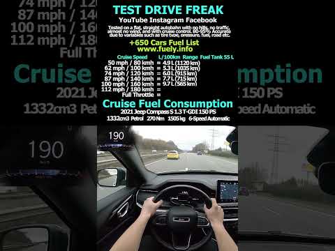 2021 Jeep Compass S 1.3 T-GDI 150 PS #jeep #compass #topspeed #pov #drive #autobahn #fast #driving