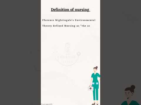 Nursing Definition | By Florence Nightingale | #shorts #nursing