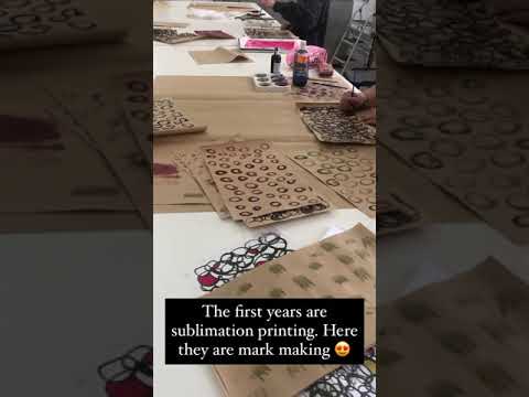 BA Textile Design student tour | Printing studio