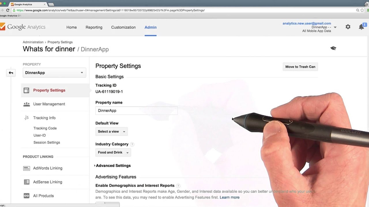 Using the admin dashboard