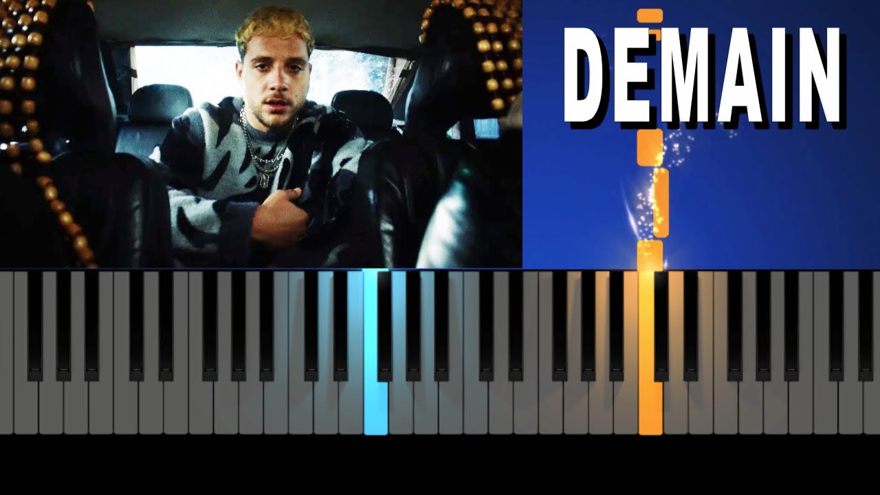 PLK - DEMAIN - Piano Cover Tutorial Instrumental Type BEAT 2023 - Au ...