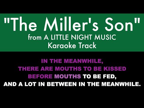 "The Miller's Son" from A Little Night Music - Karaoke Track with Lyrics on Screen