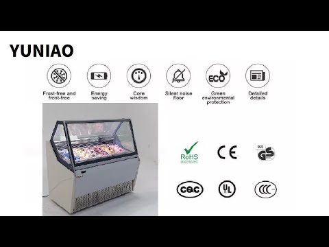 High Performance Ice Cream Freezer Gelato Showcase Cabinet Ice Cream Chest Freezer Display Freezer