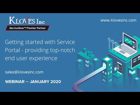Getting started with Service Portal - providing top-notch end user experience