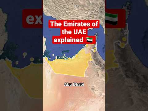 The Emirates of the UAE explained ???????? #subscribe #dubai #history #map