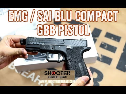 EMG / SAI BLU Compact GBB PISTOL (Aluminium-BK / GAS)