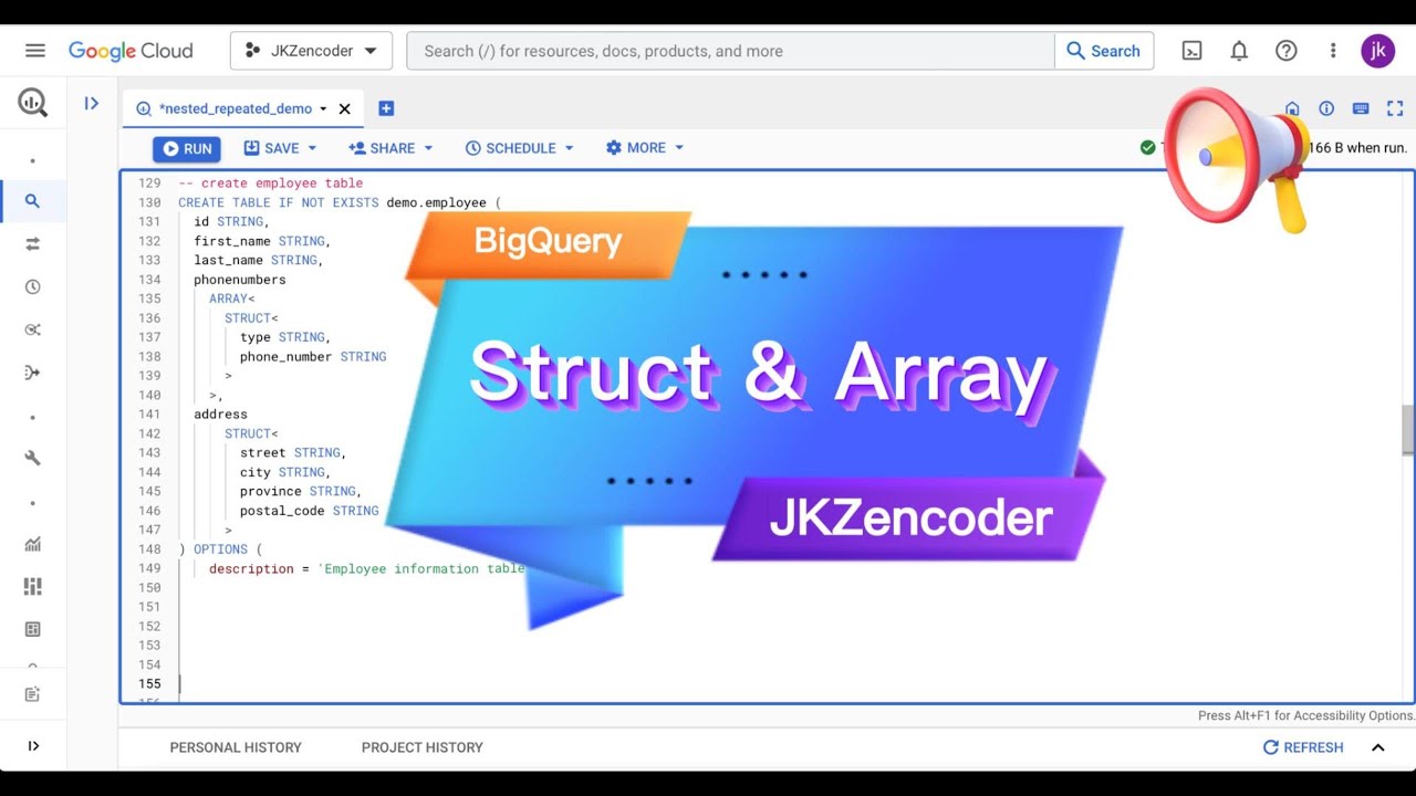 BigQuery Nested and Repeated Fields (2023)