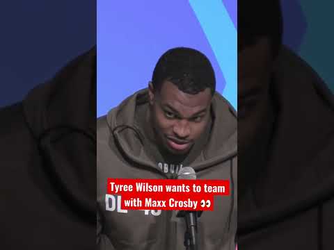 Tyree Wilson Wants To Team Up With The Raiders & Maxx Crosby | NFL Scouting Combine News #shorts