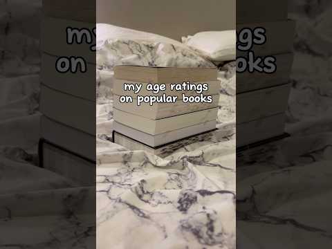 my age ratings on popular books IMO #booktube #booktok #books #bookrecommendations