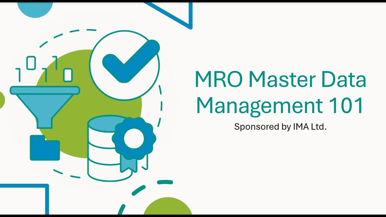MRO Master Data Management 101