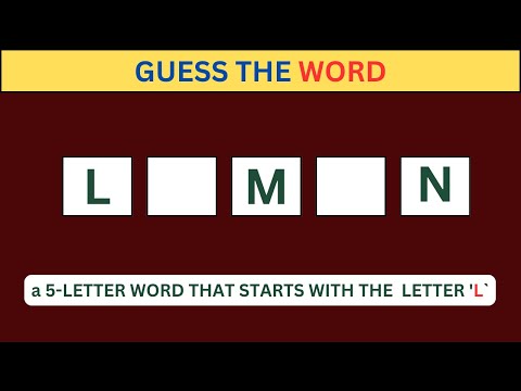 Guess the word: a 5 letter word that starts with the letter "L", "Unbelievable! "