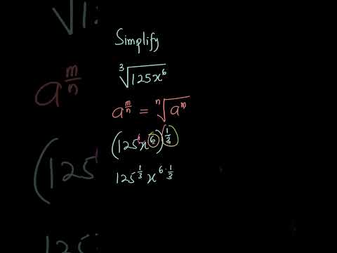 🔥 The Easiest Way to Simplify Cube Root of (125x⁶)!