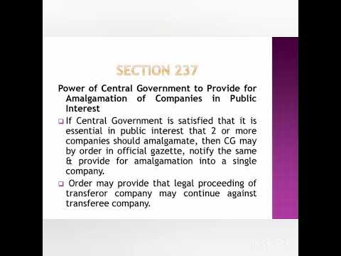 #Sec-237 of #Companies Act 2013 # Merger and Amalgamation