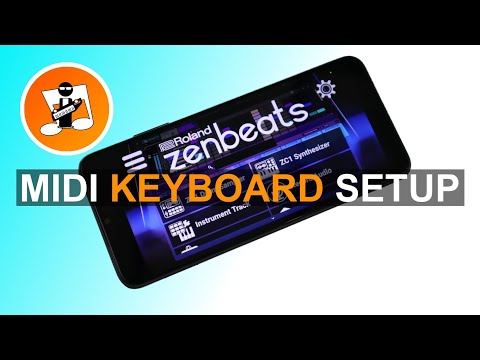 How to use a midi keyboard with ZenBeats on your phone