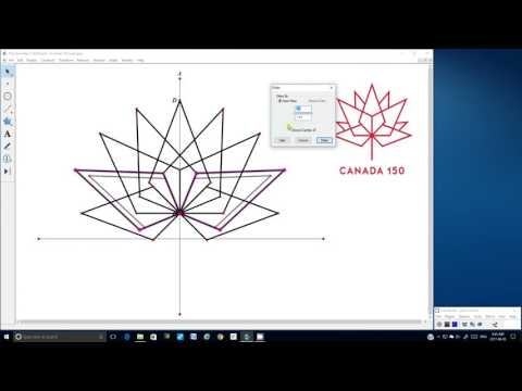 Drawing the Canada 150 Logo Using GSP Part 4