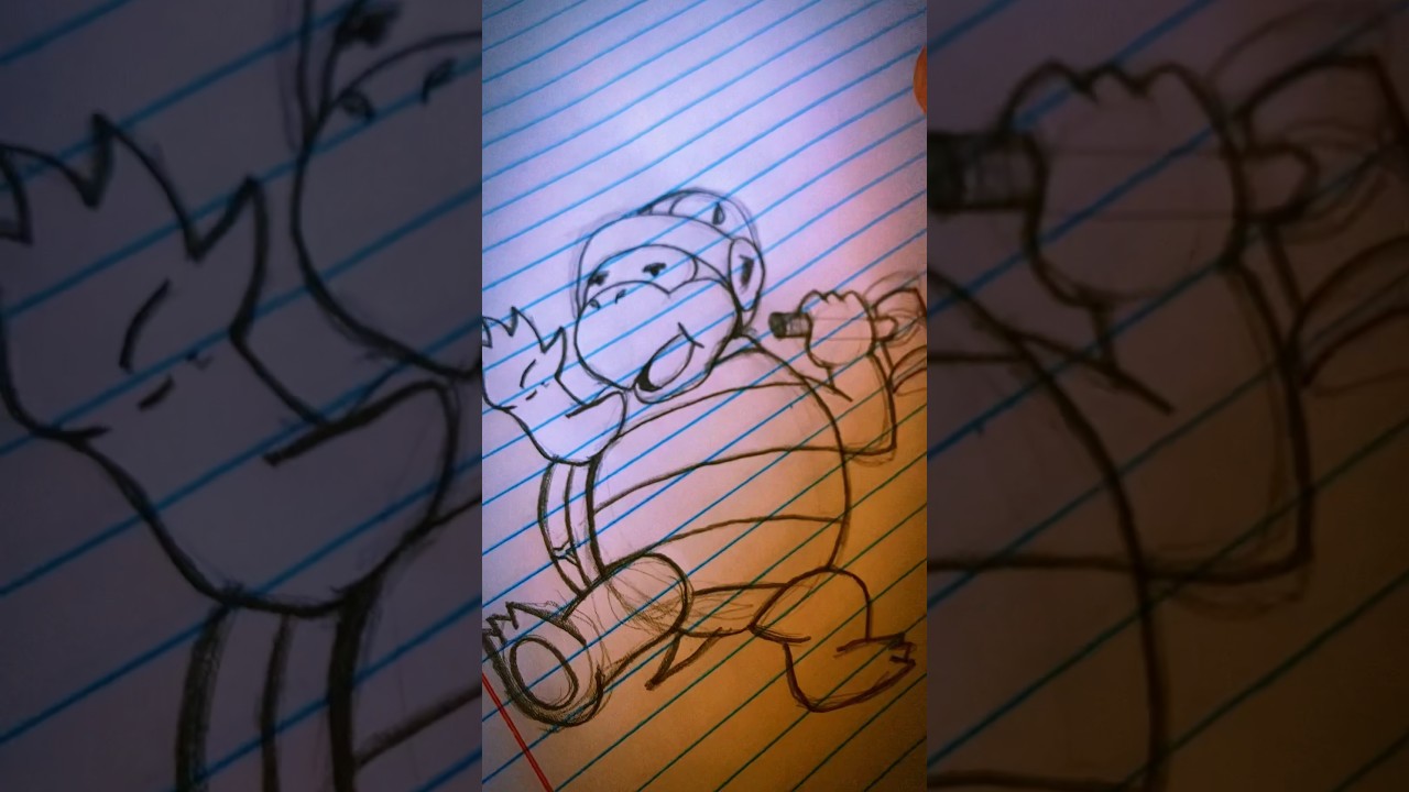 How To Draw Sledge Bro #mario #pencil #drawing