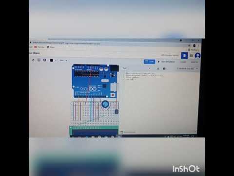 Temperature sensor|Tinkercad|Arduino
