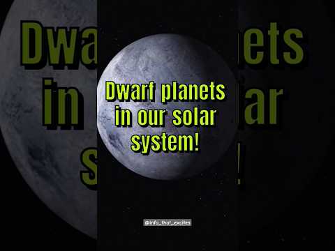 Dwarf planets in our solar system! #dwarfplanets #dwarfplanet #pluto #haumea #makemake #ceres
