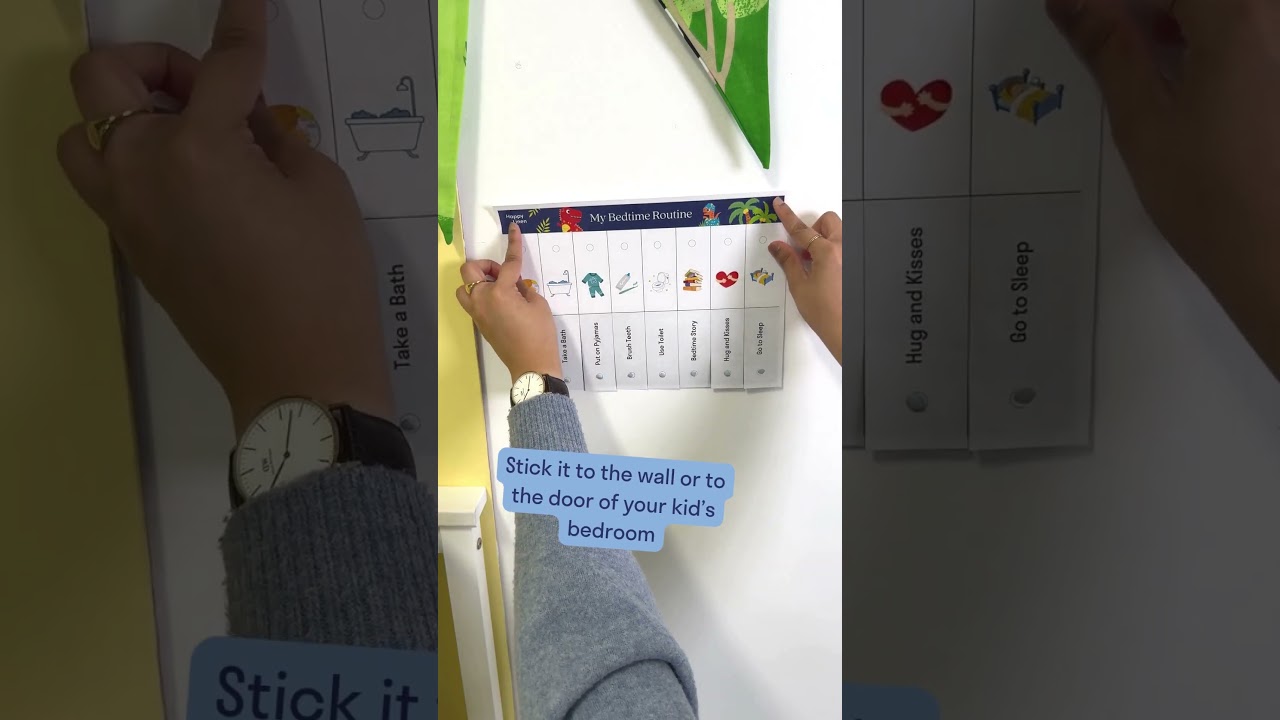 FREE Printable Bedtime Routine Flip-Chart