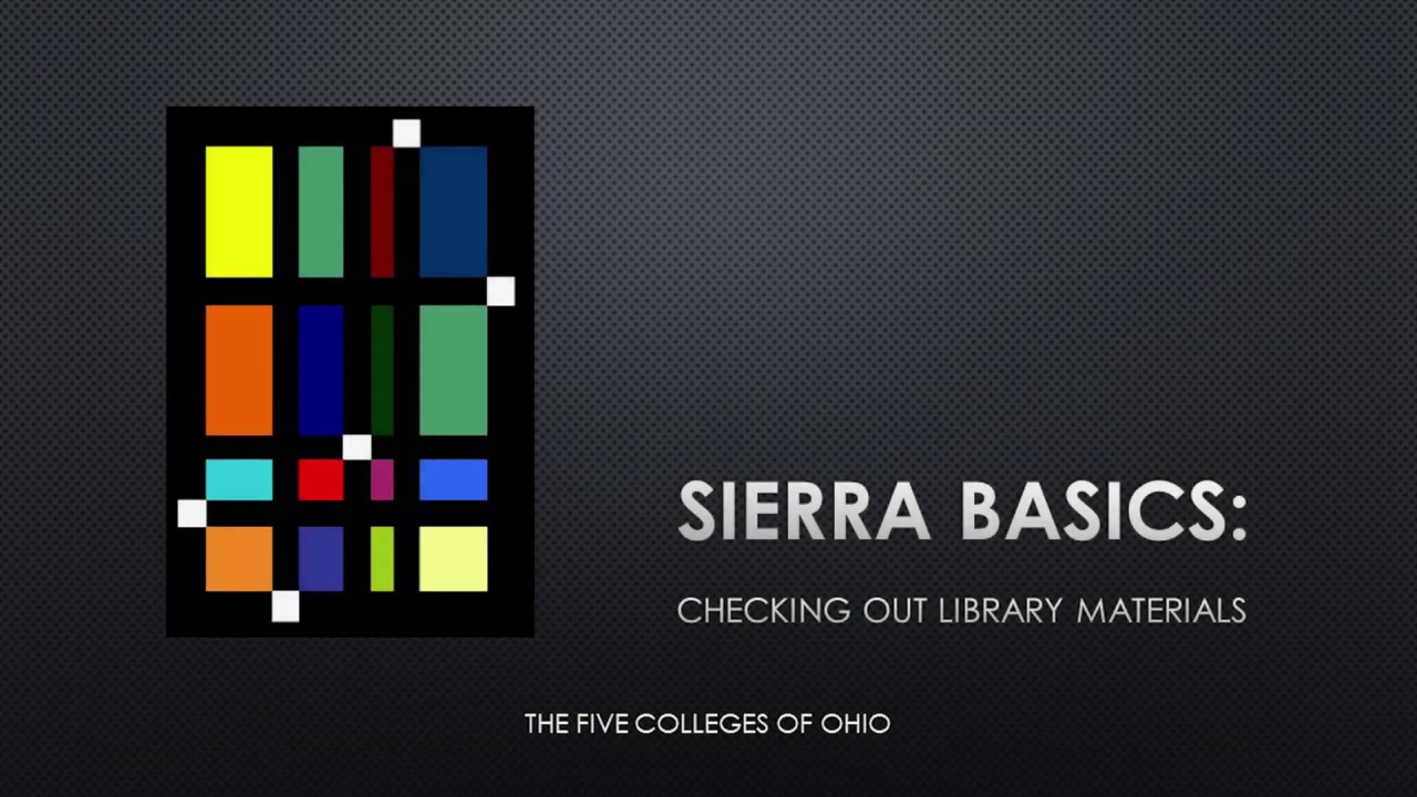 Sierra Basics - Check Out