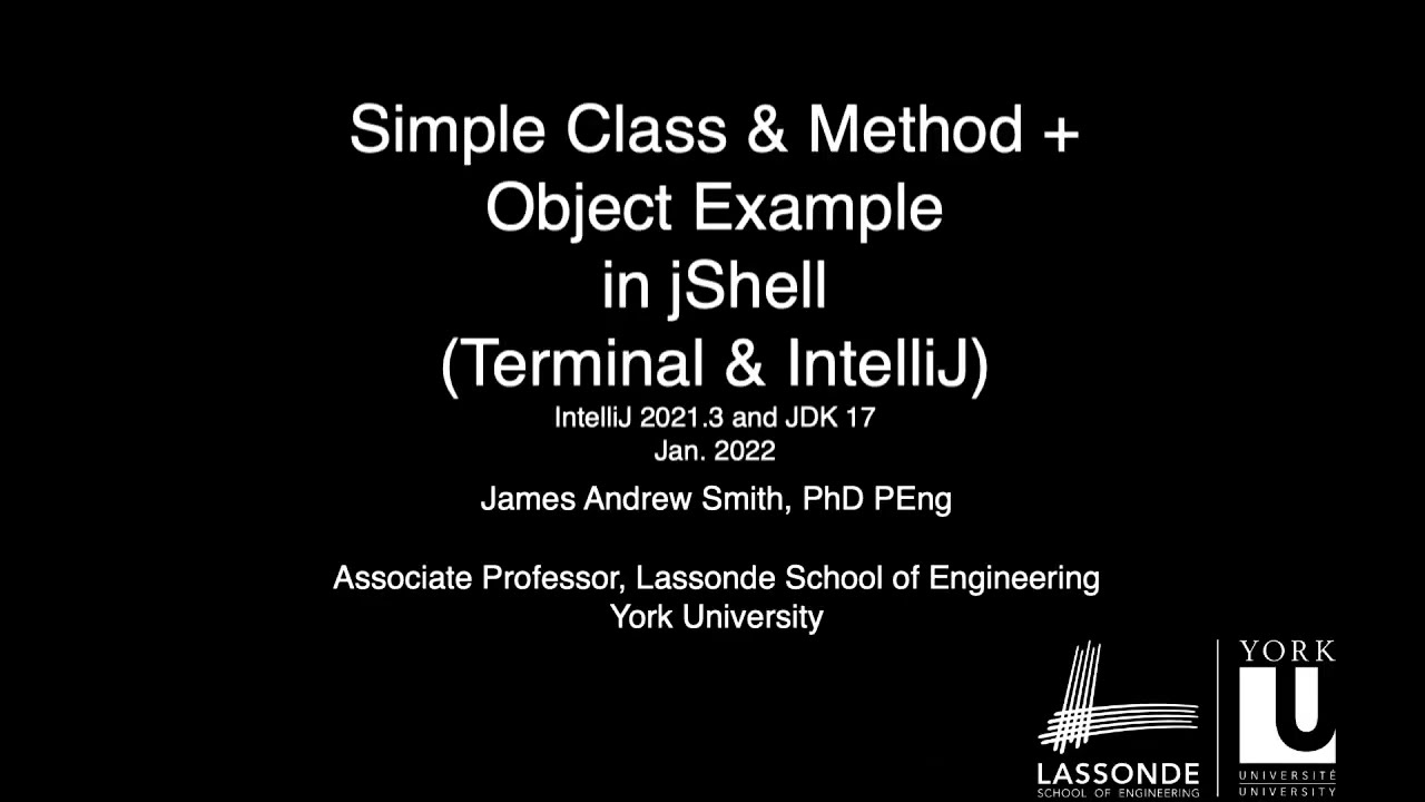 Simple Class & Method + Object Example in jShell