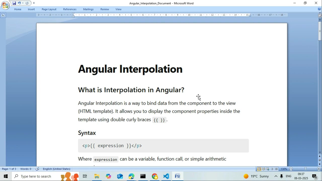 Angular 19 Tutorial (Part 7) | Interpolation Explained with Examples | Angular 19 Tutorial #7 🚀