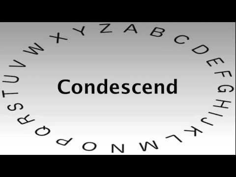 SAT Vocabulary Words and Definitions — Condescend