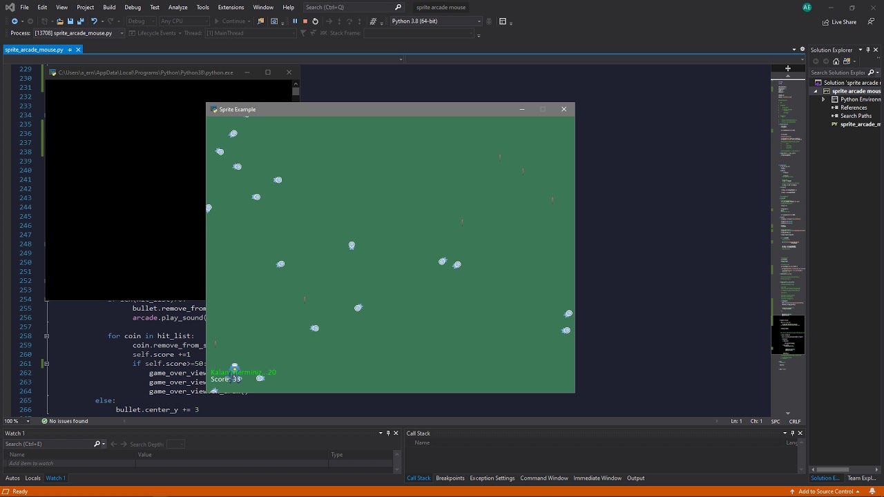War game with Python Arcade library