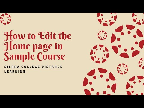 Welcome to Course Sample Module