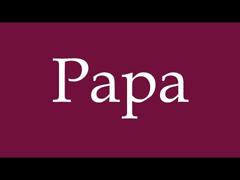 How to Pronounce ''Papa'' (Dad) Correctly in German