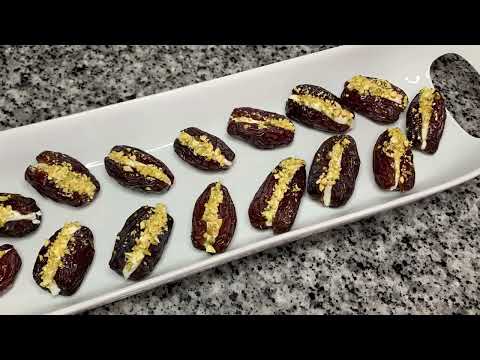 Cream Cheese Stuffed Dates