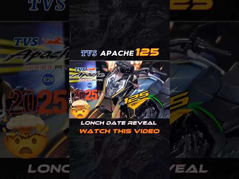 TVS Apache 125cc bike lonch date reveal 💯 | watch this short 🔥 | #shorts #tvsapache125 #viralshort