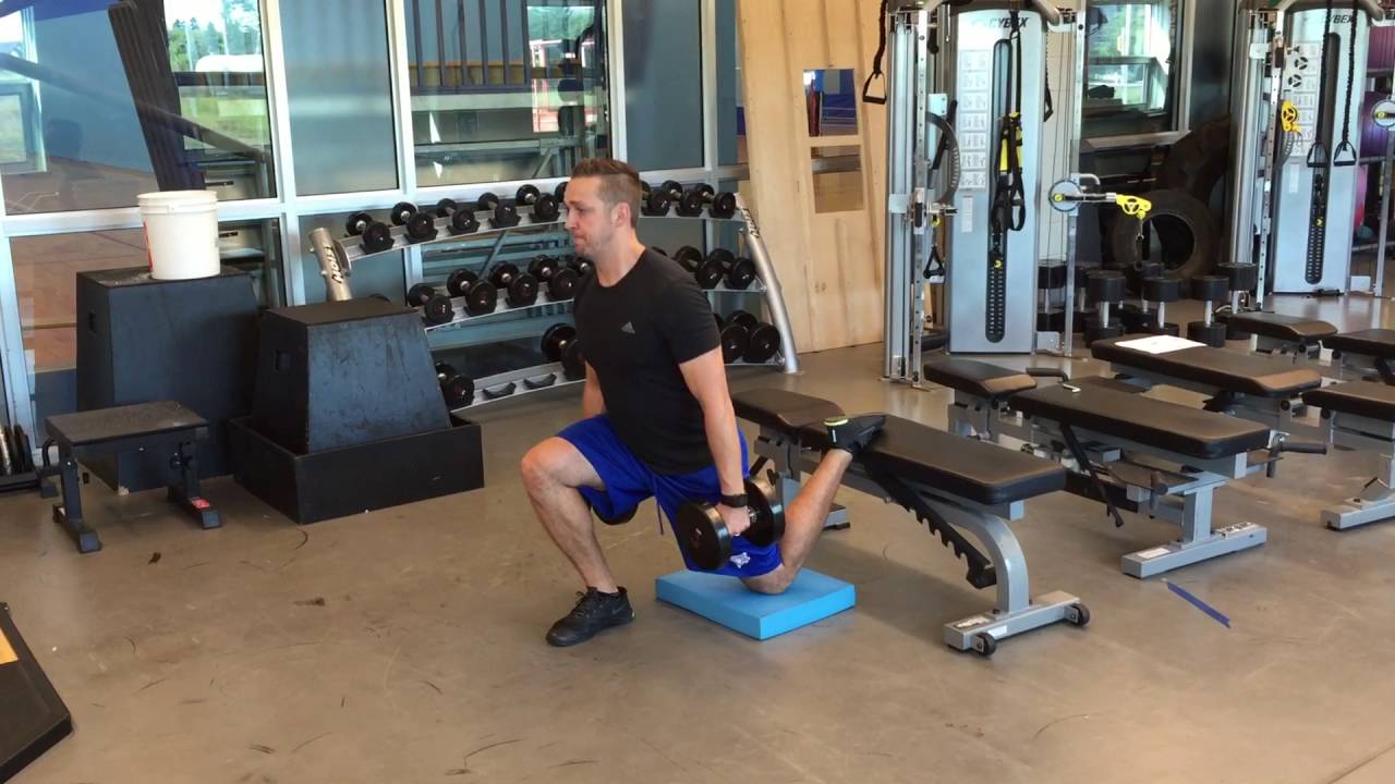 DB (RFESS) rear foot elevated split squat