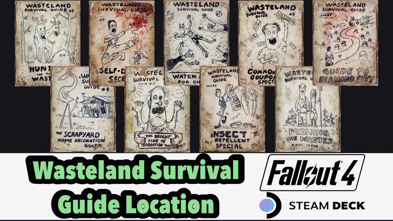Fallout 4: Wasteland Survival Guide Magazine Comic Book Location / Steam Deck