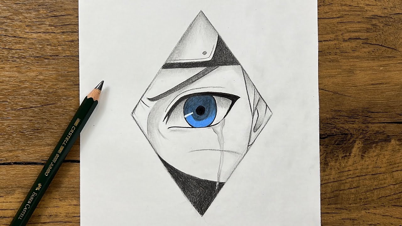 Naruto Sad Eye Drawing Tutorial | Easy Anime Art