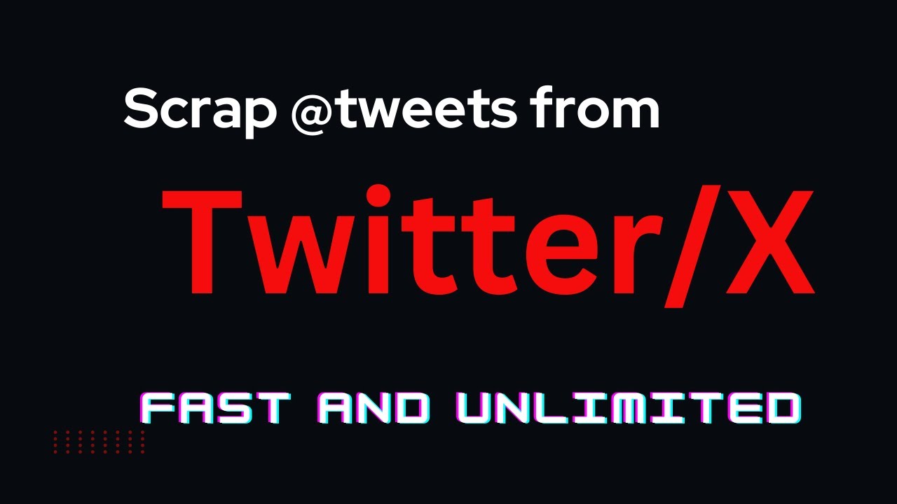 Scrap tweets from X.com using Python Automation - No API required