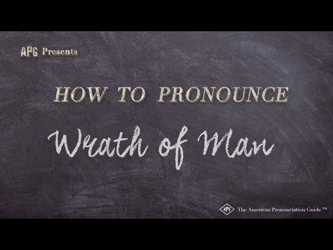 How to Pronounce Wrath of Man (Real Life Examples!)