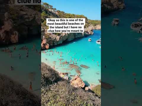 Location: Caló del Moro on the island of Mallorca, Spain… ☀️🌴 #Travel #Mallorca #Majorca #Spain