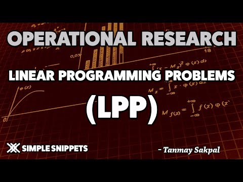 What is linear programming ? | Theory | Linear Programming Problems in Operational Research