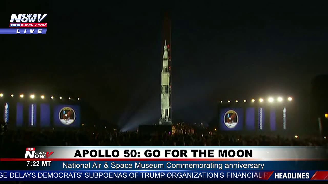 APOLLO 50: Go for the Moon presentation at Washington Monument