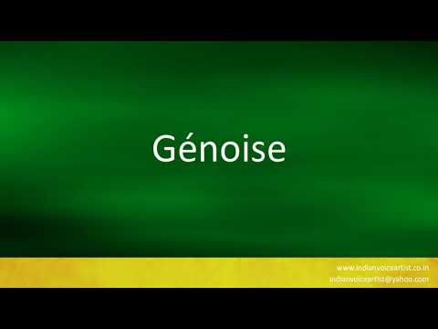 How to pronounce "Génoise".