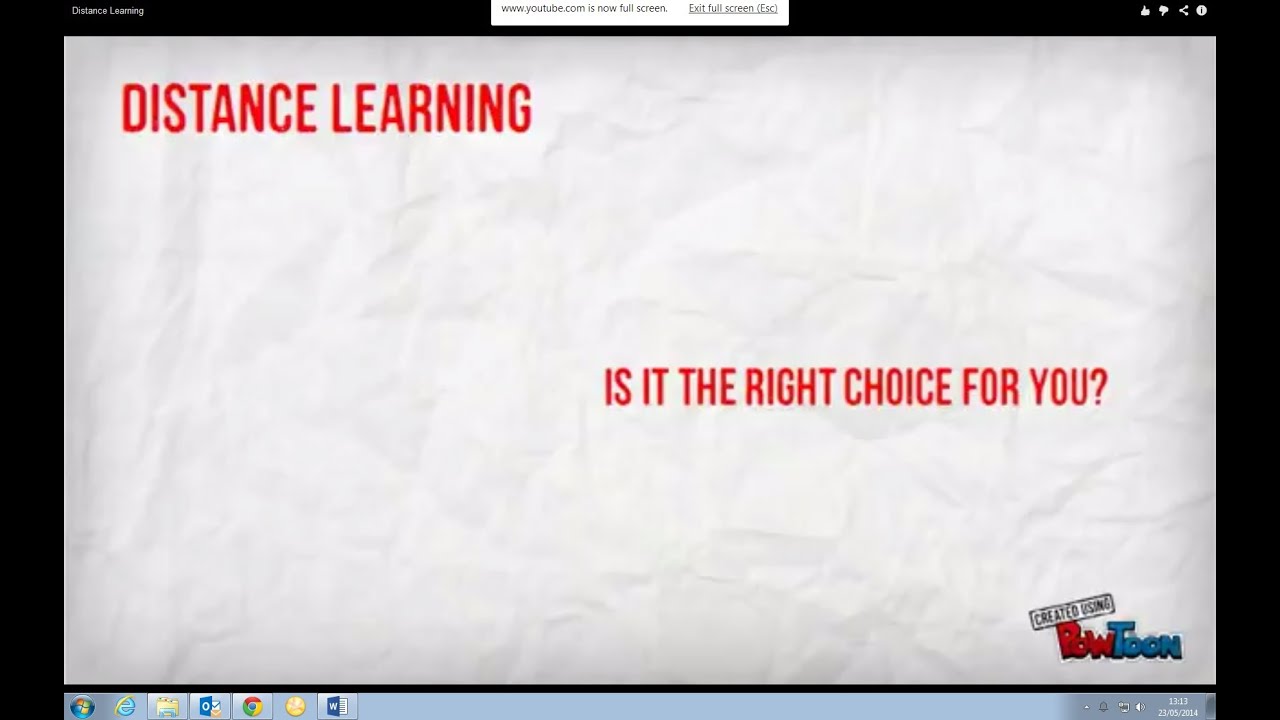 Distance Learning - The advantages