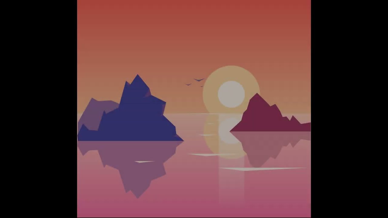 Let's draw seascape sunset in Inkscape
