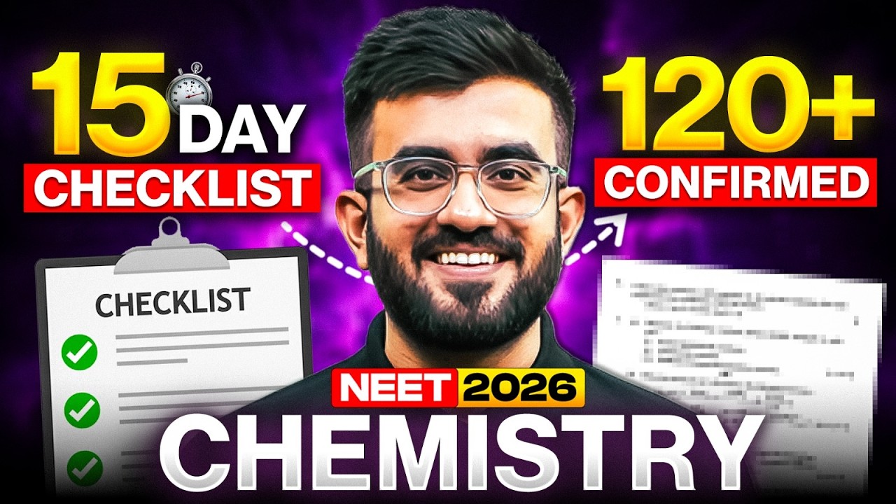 Score 120+ in NEET Chemistry 2026 | Guaranteed Strategy for Last 15 Days